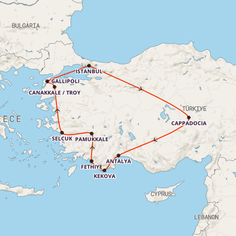 Turkey Adventure - 15 day guided group tour in Turkey