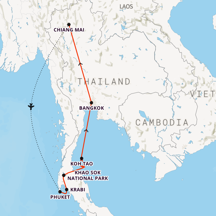 Physical map of asia